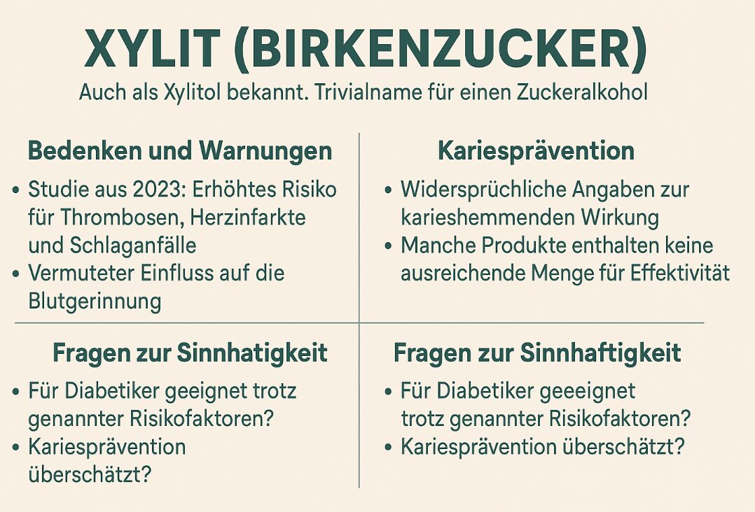 Xylit – der vermeintlich harmlose Birkenzucker: gesund oder schädlich?